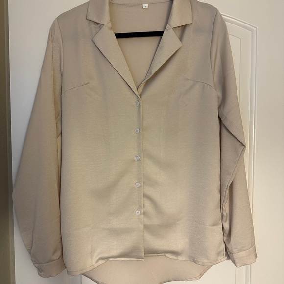 SHEIN | Tops | Brand New Button Front Long Sleeve Blouse | Poshmark